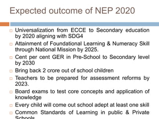 New Education Policy 2020 and its impact on Higher Education | PPTX