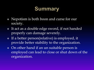 Nepotism | PPT