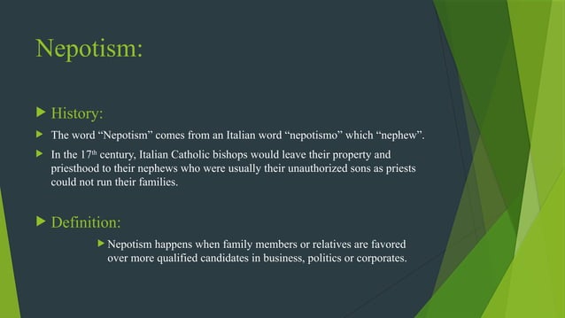 NEPOTISM in WorkPlace and its Conss.pptx