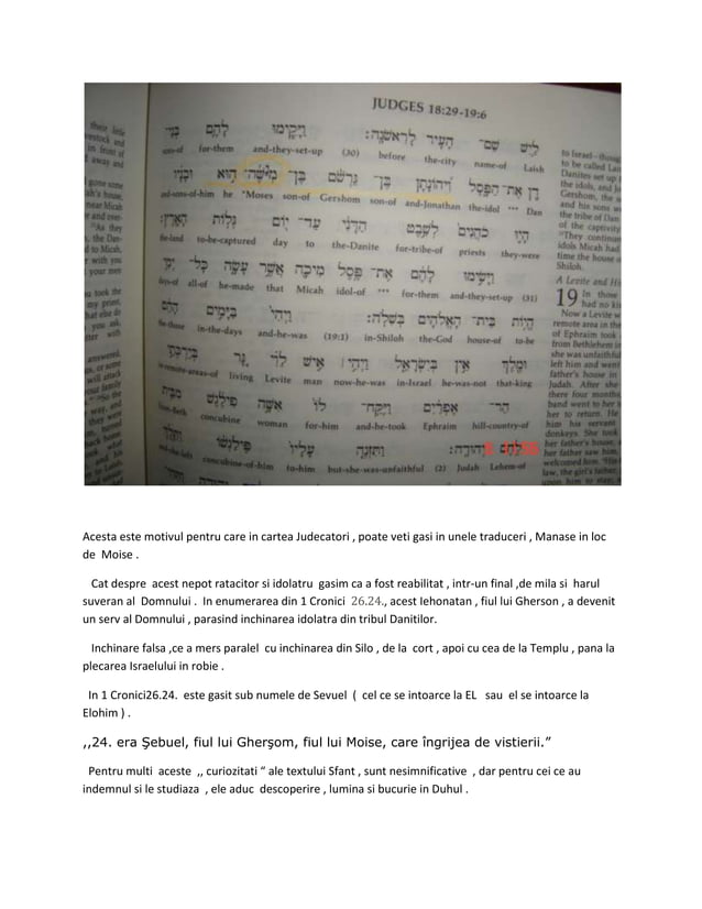 Nepotul lui Moise - Ionatan (Sevuel ) | DOCX