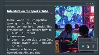 Network Essientals : Making Gaming or Esports Club Infrastructure | PPT