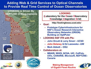 Cyberinfrastructure for Ocean Cabled Observatories | PPT | Computer ...