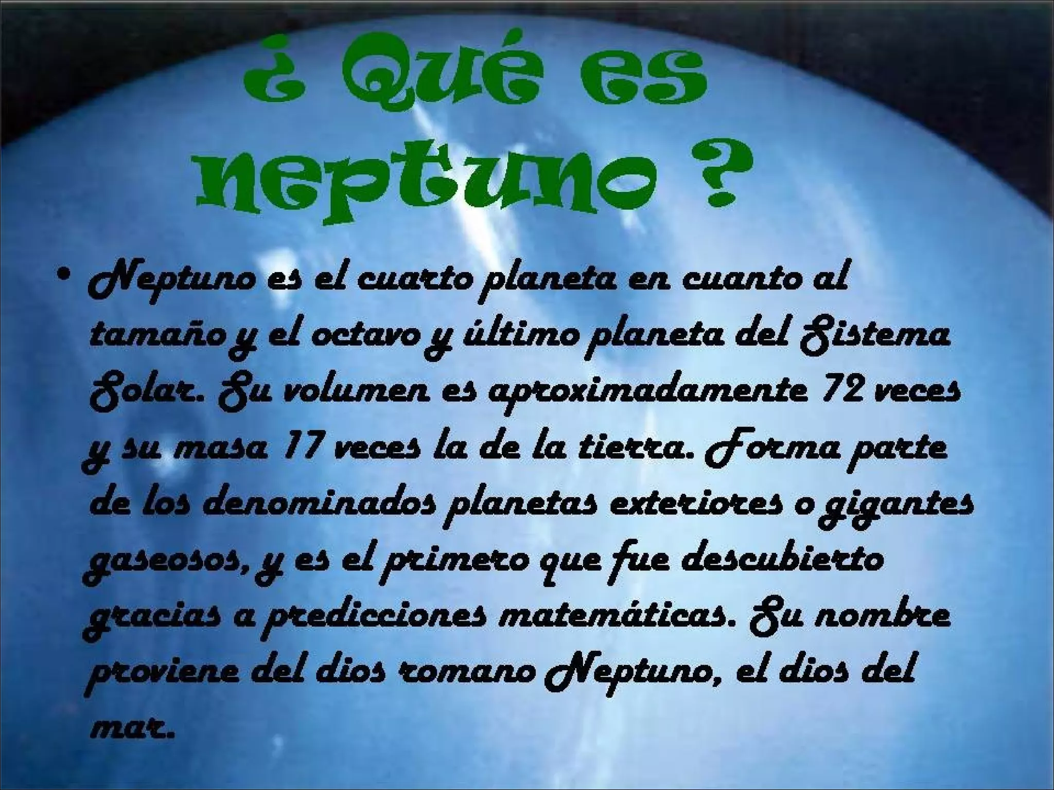 Neptuno | PPT