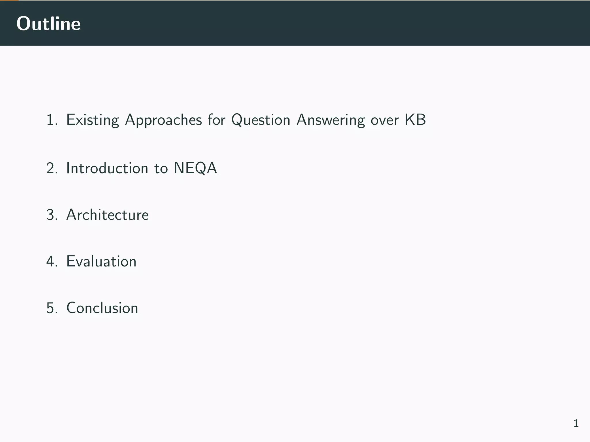 Never-Ending Learning for Open-Domain Question Answering over Knowledge Bases | PPT
