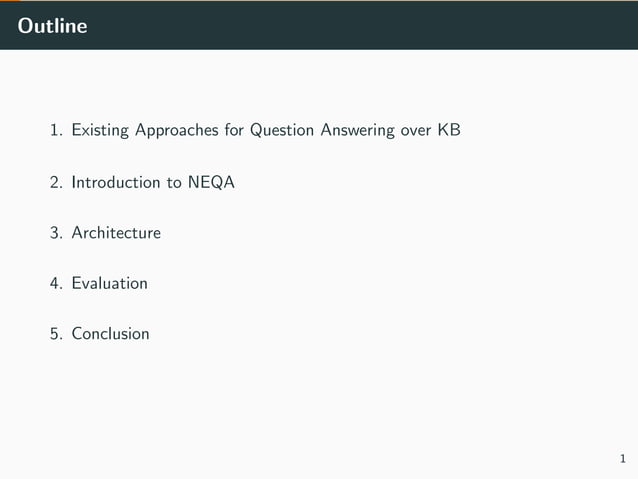 Never-Ending Learning for Open-Domain Question Answering over Knowledge Bases | PPT