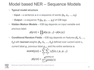 SoDA v2 - Named Entity Recognition from streaming text | PPT