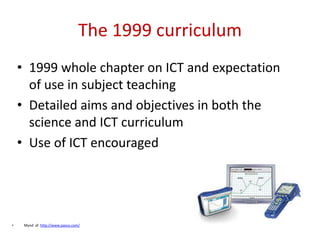 The gradual integration of ICT into the teaching of science | PPT