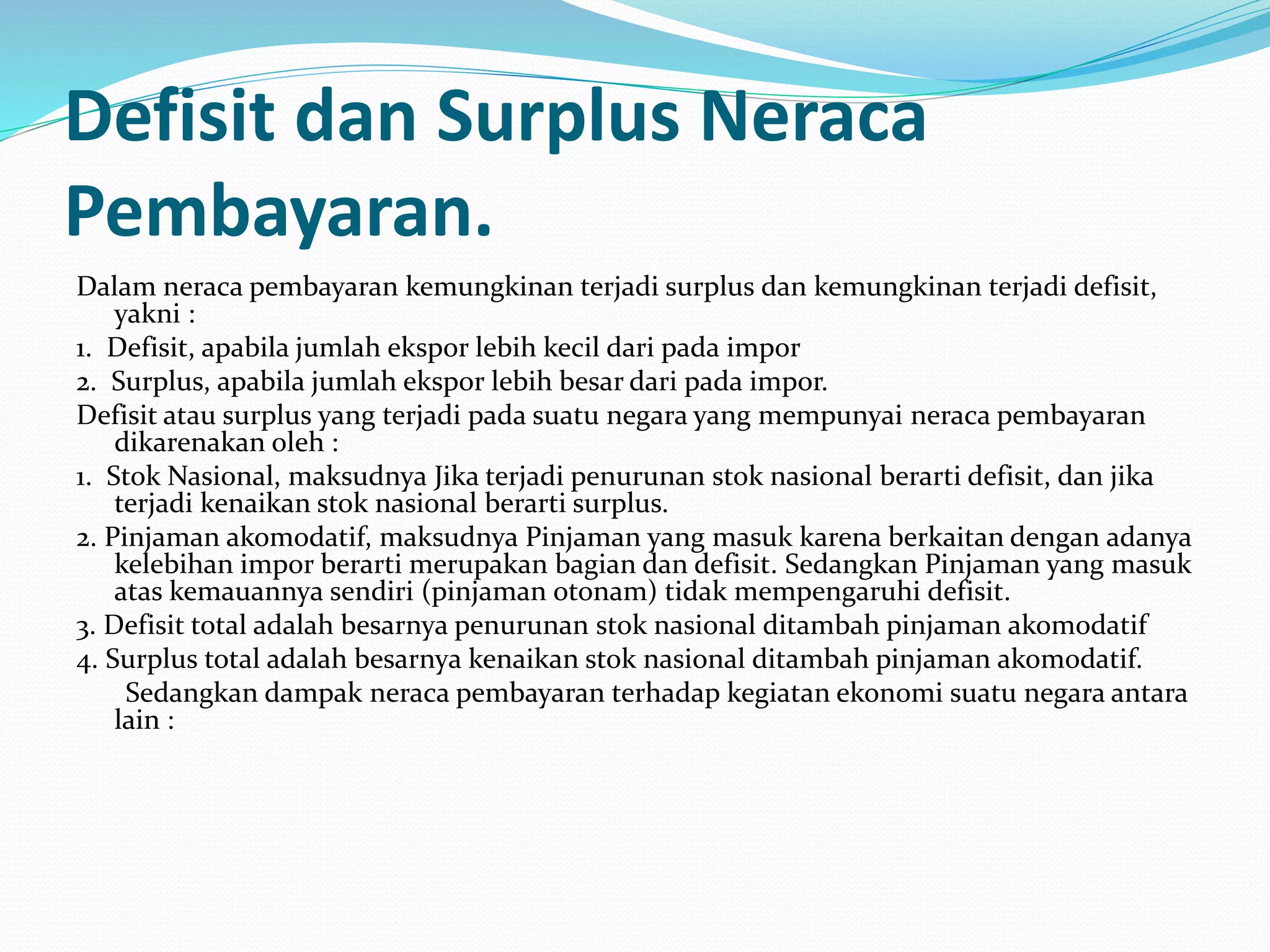 Neraca pembayaran | PPTX