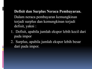 Neraca pembayaran | PPTX