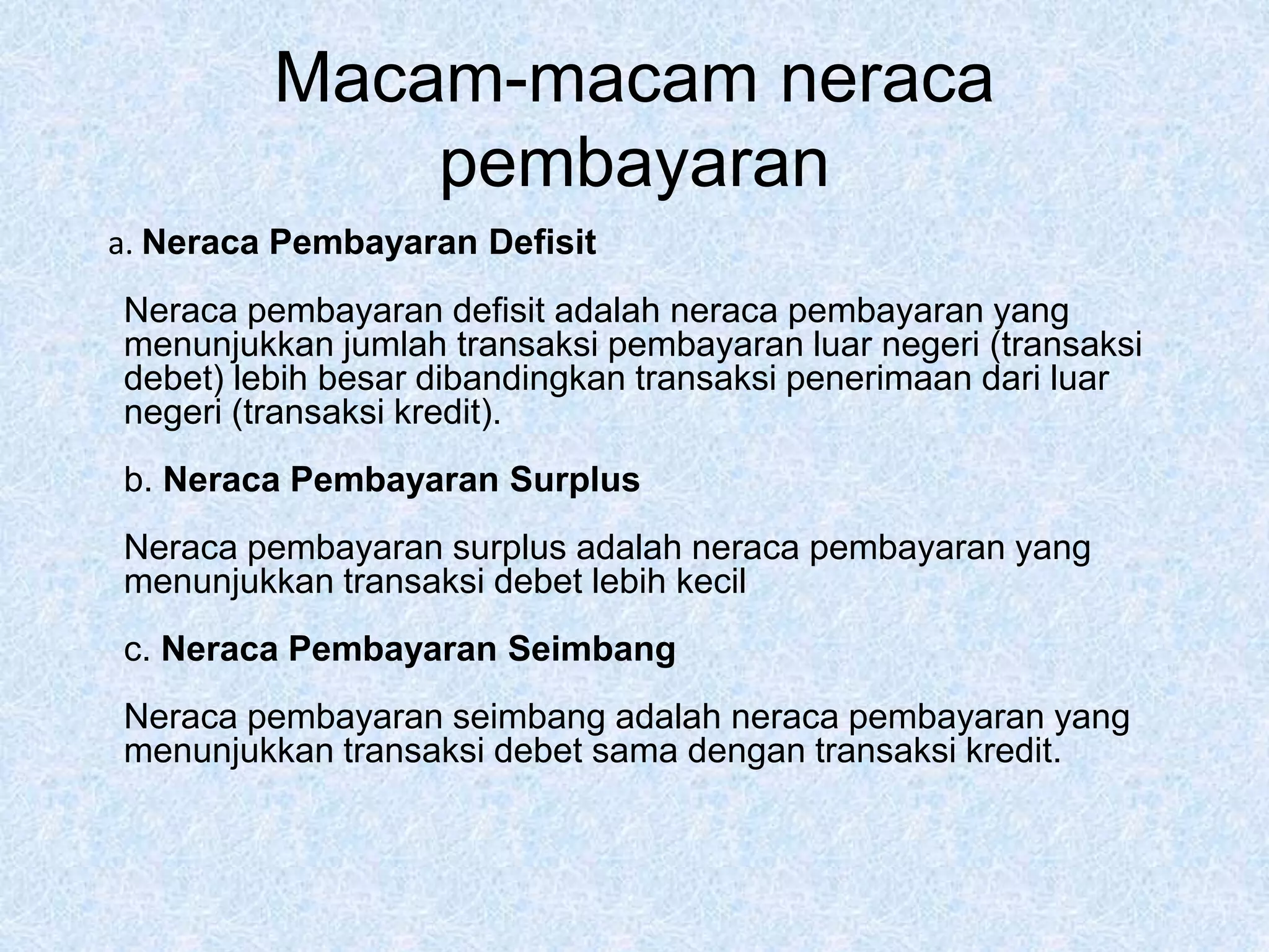 Neraca pembayaran.... | PPTX