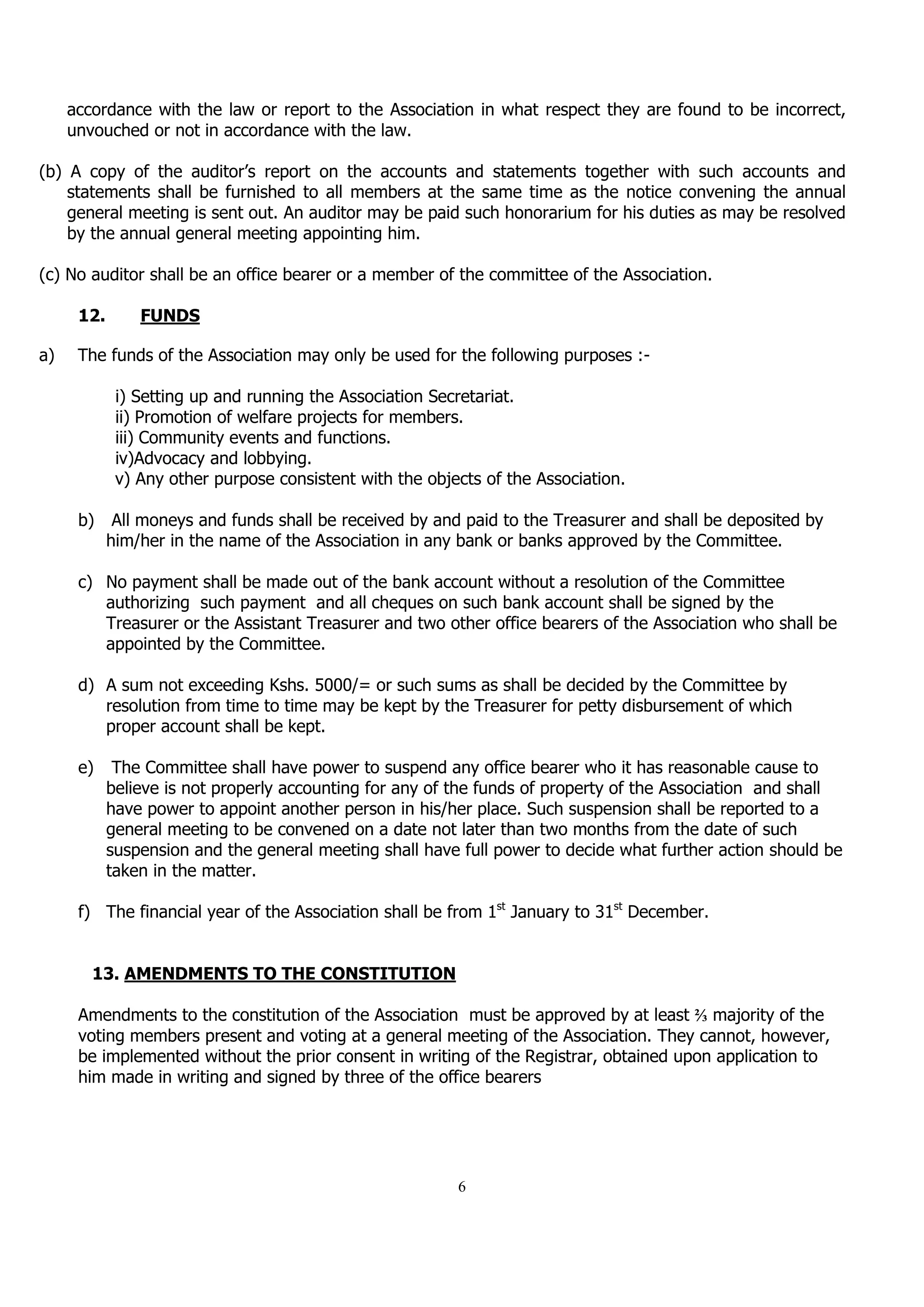 NERA's Constitution | PDF