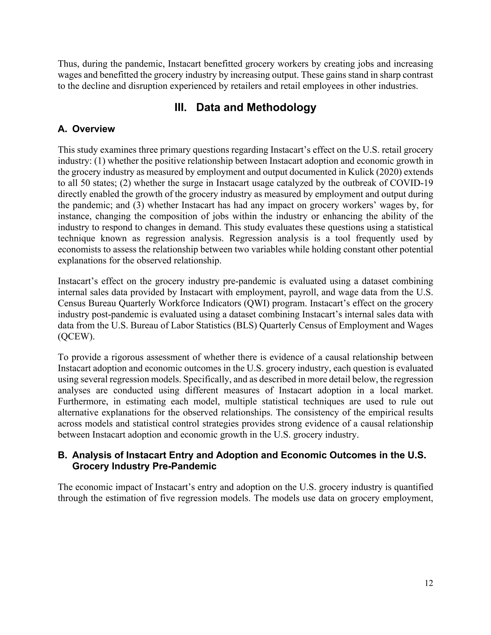 NERA Instacart Analysis | PDF