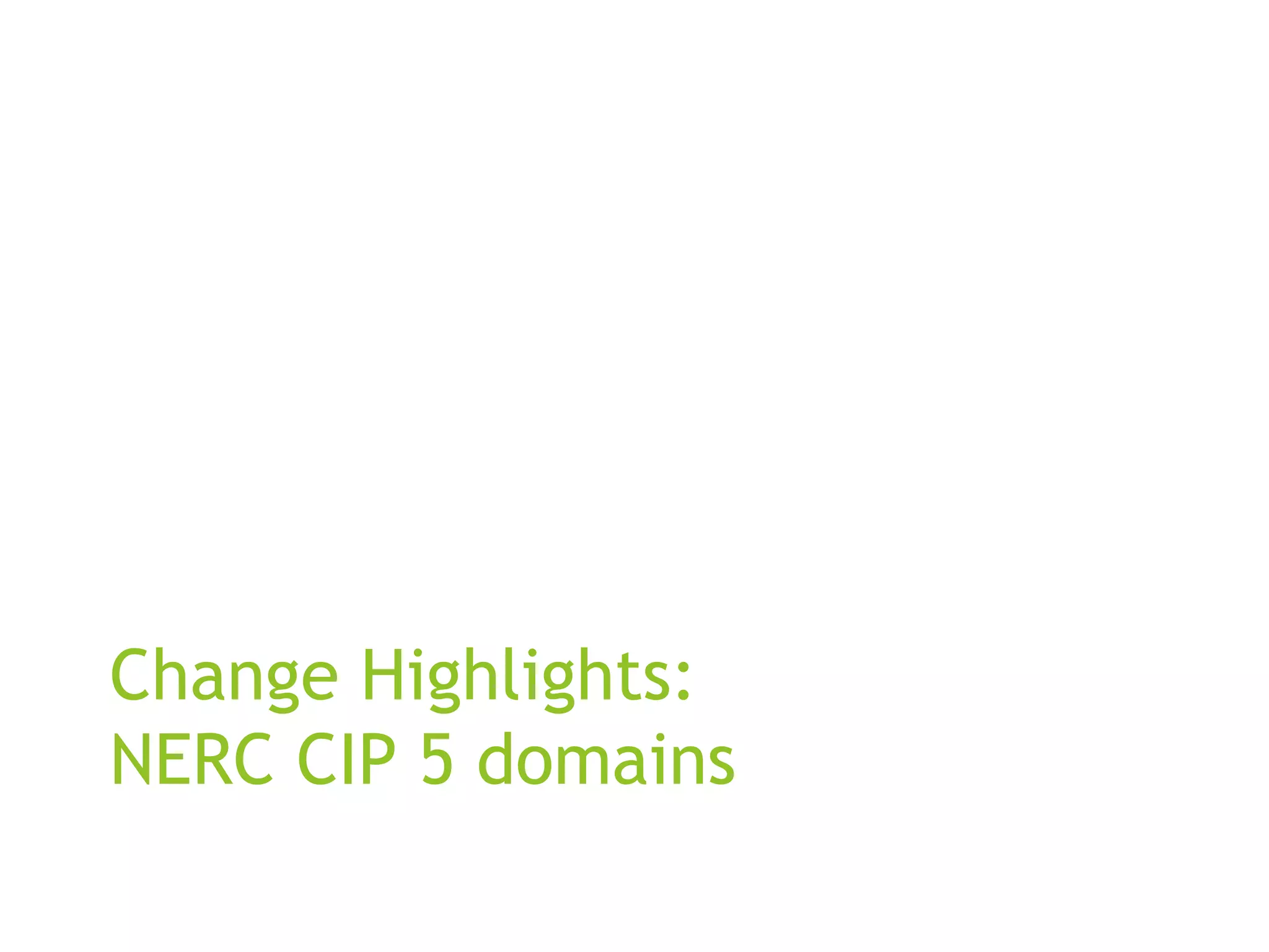 Nerc Version 3 vs Version5 changes | PPT