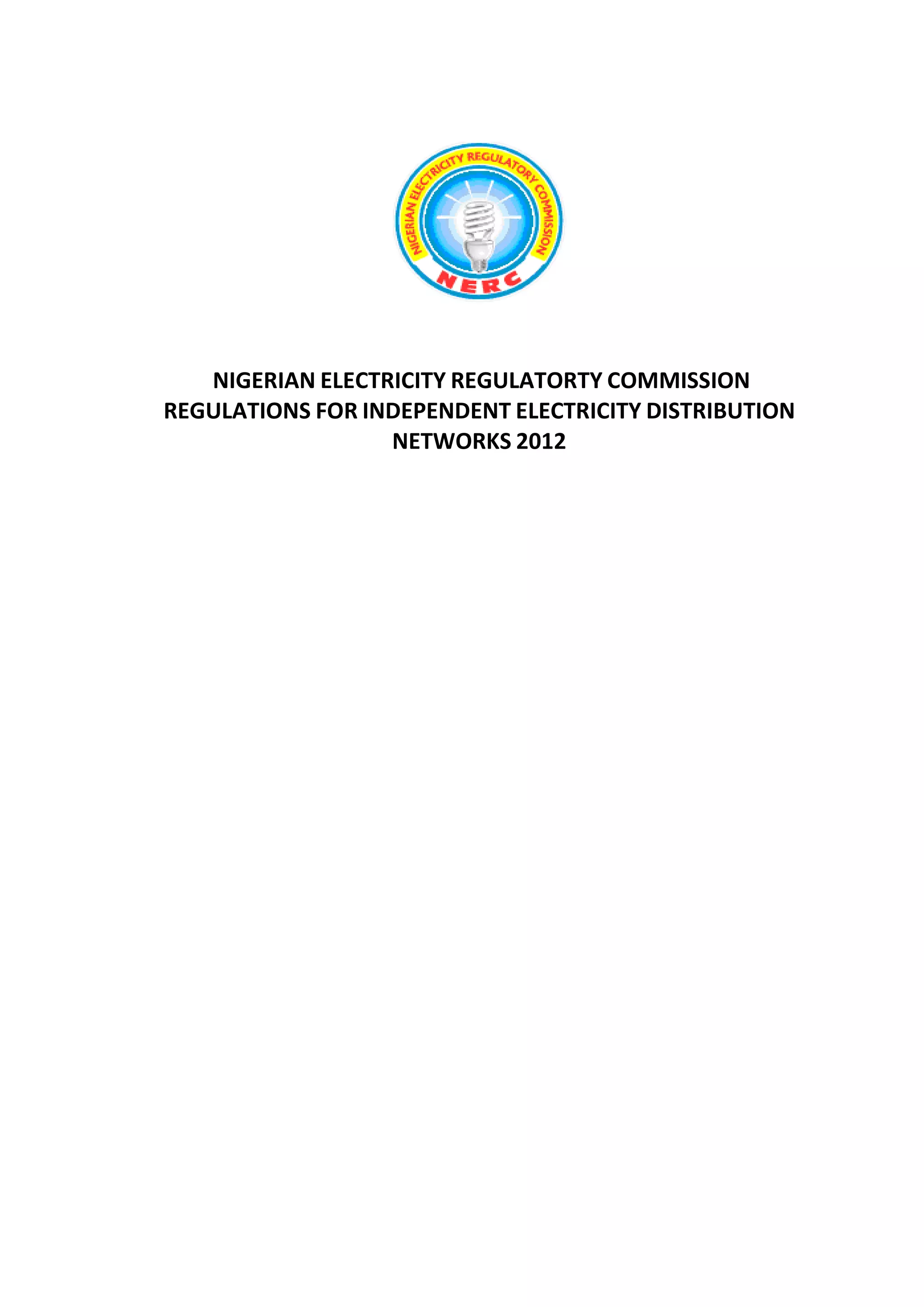Nerc regulation-for-iedn-2012 | PDF
