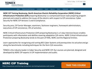 NERC CIP Training - 5 Days Course | PPTX