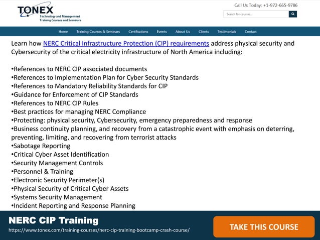 NERC CIP Training - 5 Days Course | PPTX | Computing | Technology ...