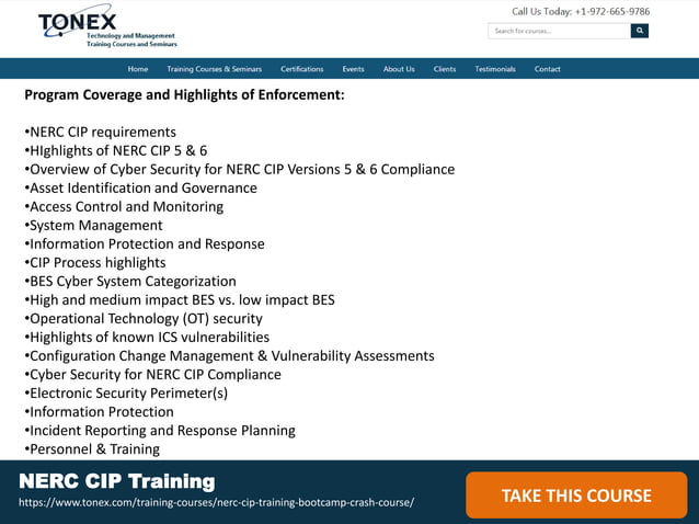 NERC CIP Training - 5 Days Course | PPTX | Computing | Technology ...