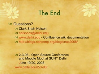 Nercomp08 LMS Migration | PPT | Computing | Technology & Computing