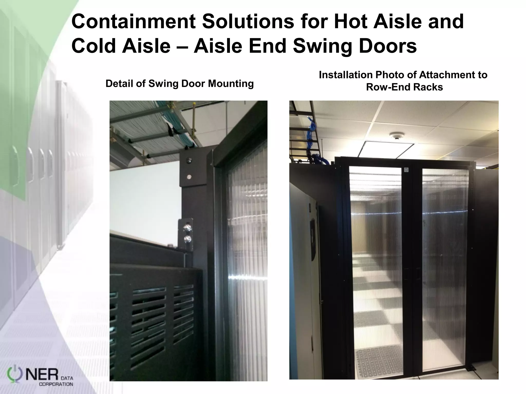 NER Containment Solutions - Hot & Cold Aisle, Passive and Managed/Intelligent | PDF