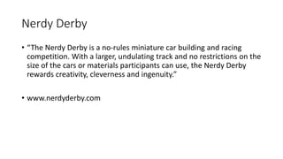 Constructing Nerdy Derby Cars | PPT