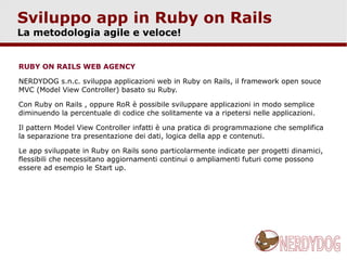 Sviluppo applicazioni in Ruby on Rails | PPT