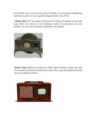 La evolución del televisor | PDF