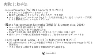 [解説スライド] NeRF: Representing Scenes as Neural Radiance Fields for View ...
