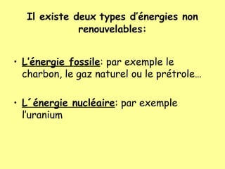 éNergies Non Renouvelables | PPT