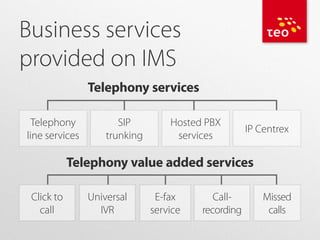 Provisioning business services on IMS | PPT