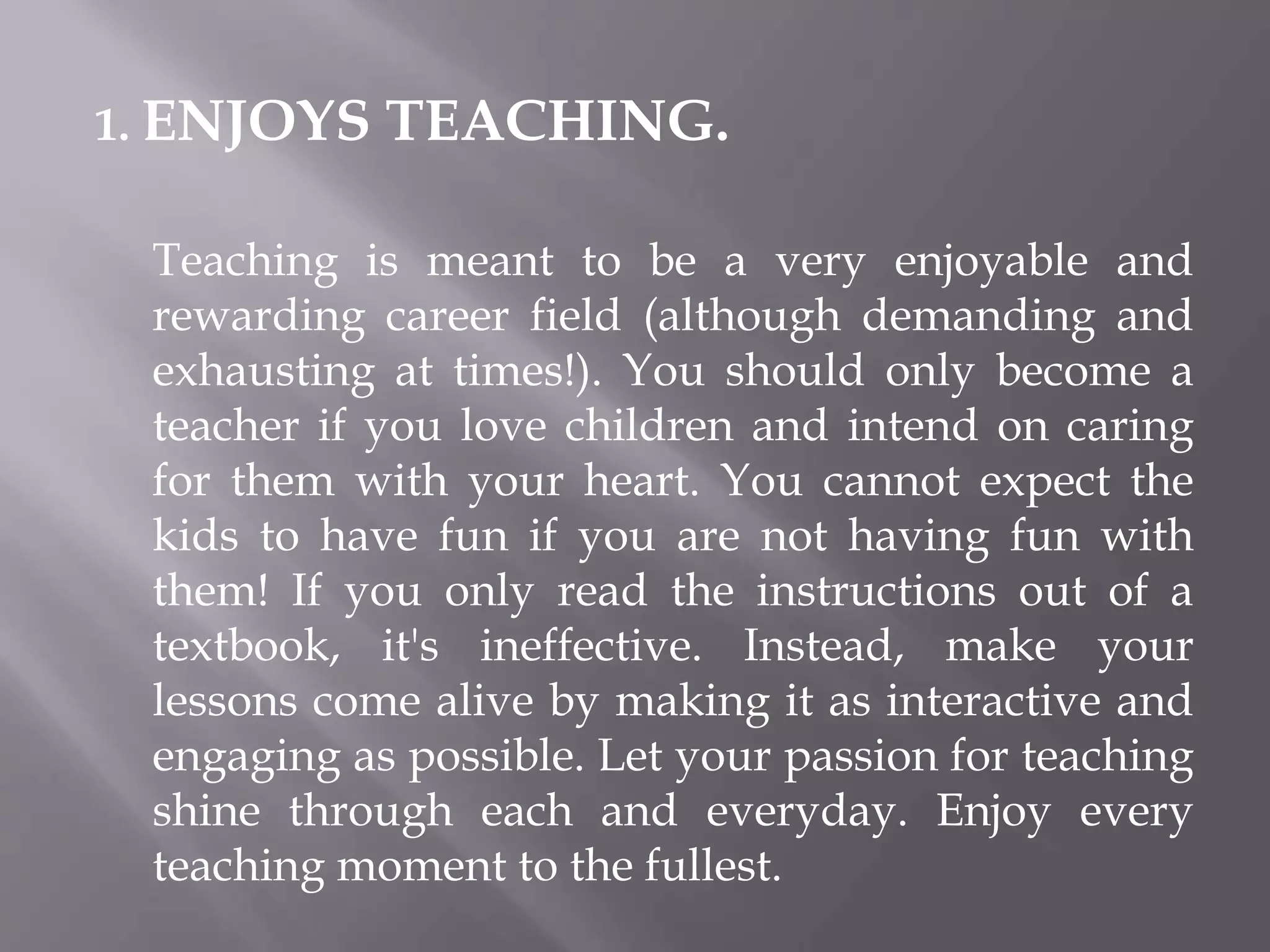 11 Habits of an Effective Teacher | PPTX