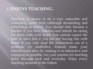 11 Habits of an Effective Teacher | PPTX