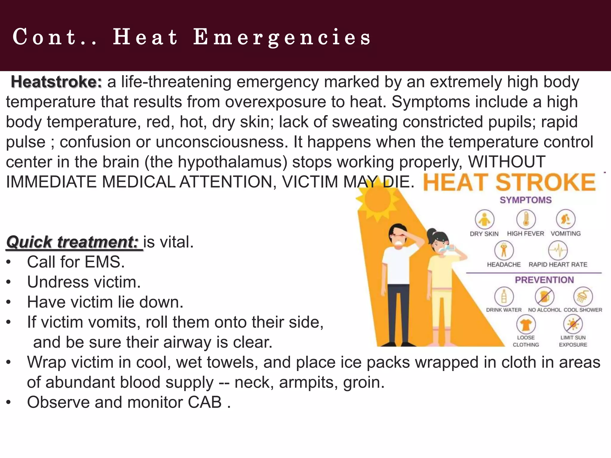 first aid medical emergencies.pptx | First Aid | Injuries