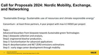Nordic energy mobility program for research | PPTX