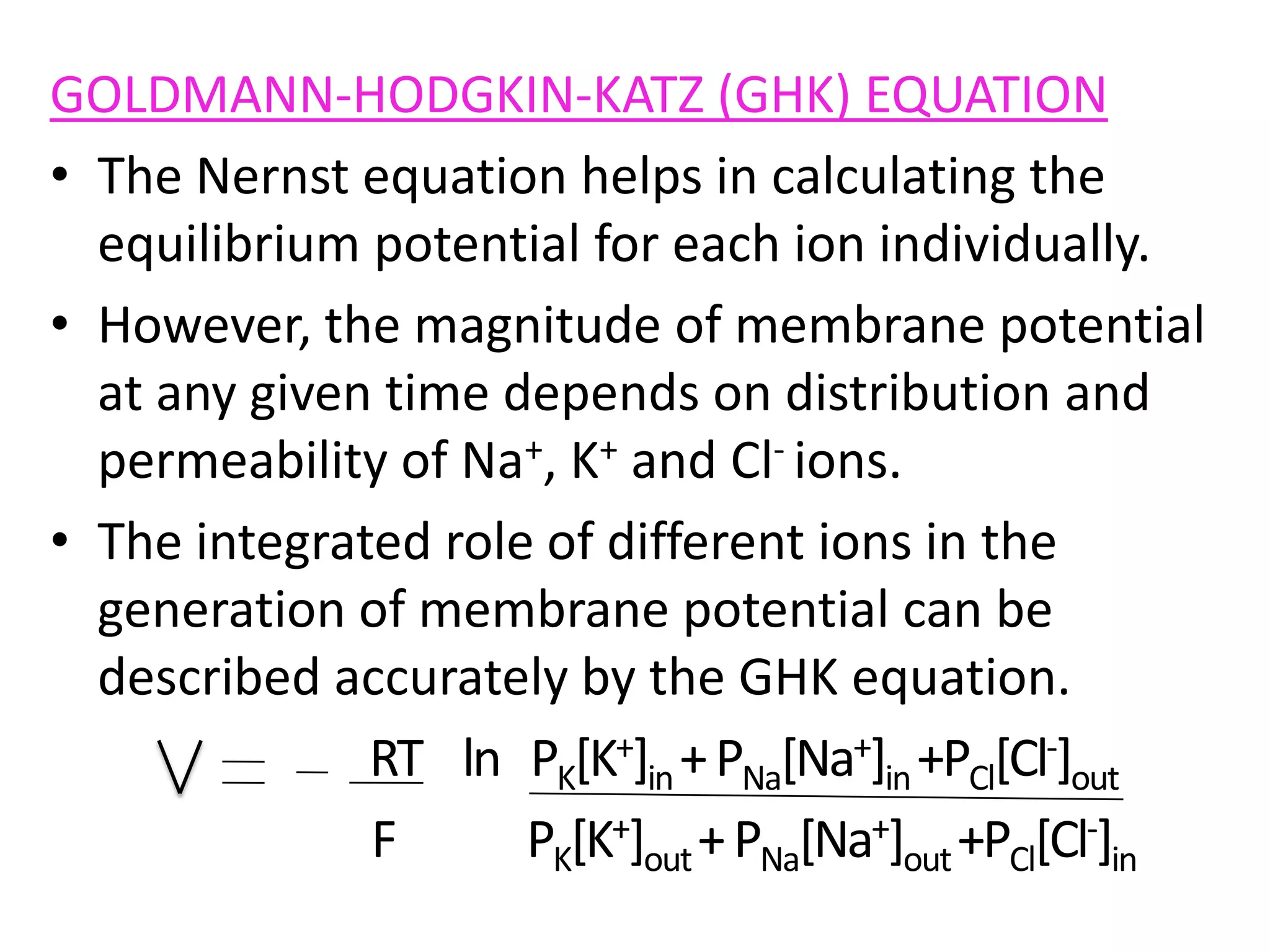 Nernst Equation | PPTX