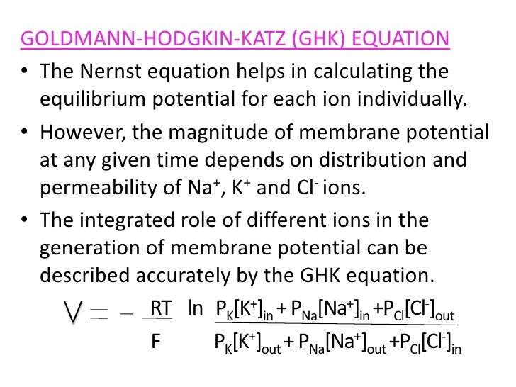 Nernst Equation