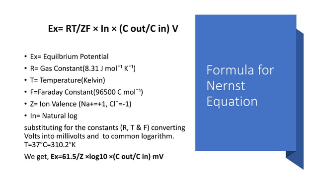 Nernst equation | PDF | Chemistry | Science