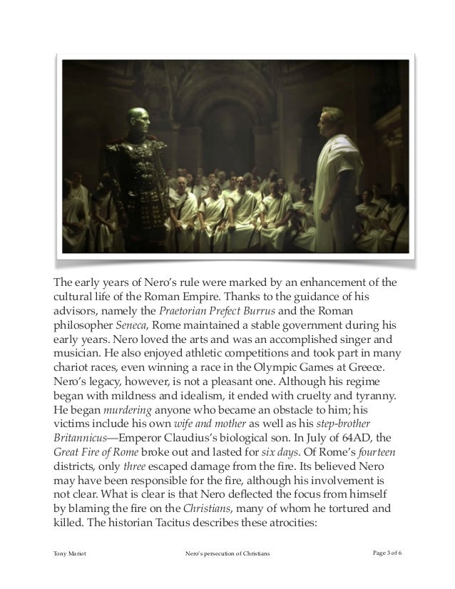 Nero's Persecution of Christians
