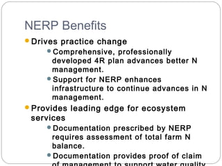 Nitrous Oxide Emissions Reduction (NERP) | PPT | Agriculture | Industries