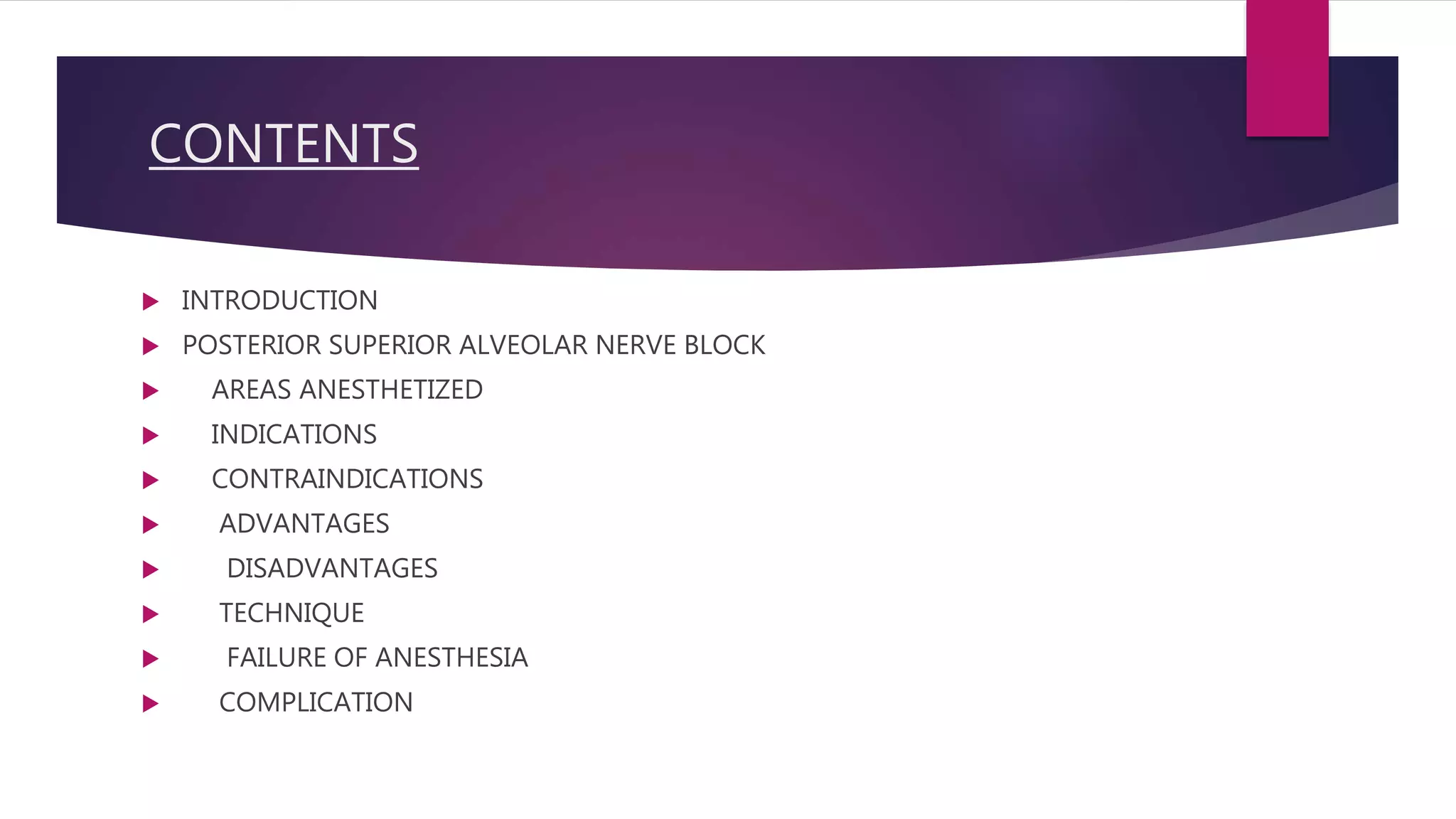 Nerv block - PSA & GREATER PALATINE NERVE BLOCK | PPTX