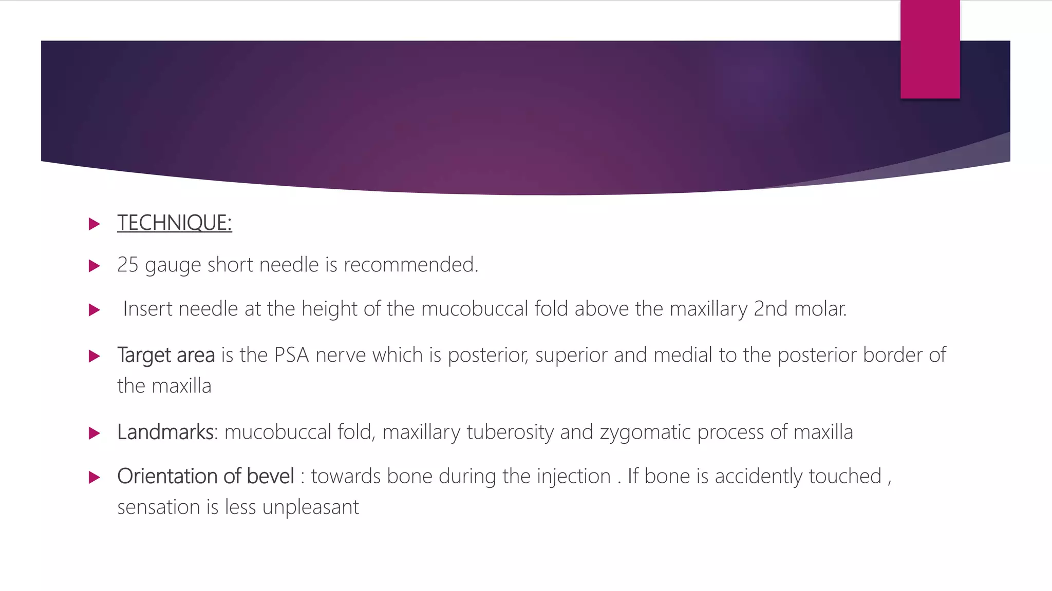 Nerv block - PSA & GREATER PALATINE NERVE BLOCK | PPTX
