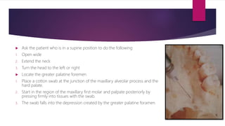 Nerv block - PSA & GREATER PALATINE NERVE BLOCK | PPTX