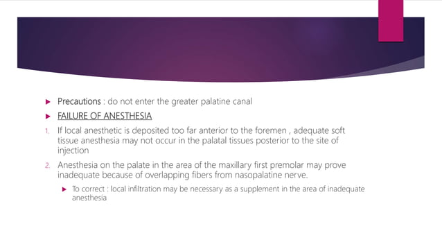 Nerv block - PSA & GREATER PALATINE NERVE BLOCK | PPTX | First Aid ...