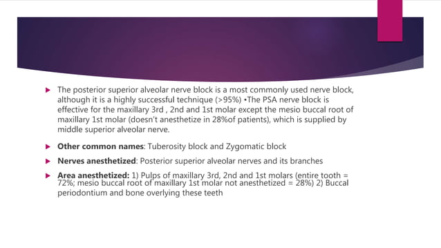 Nerv block - PSA & GREATER PALATINE NERVE BLOCK | PPTX | First Aid ...