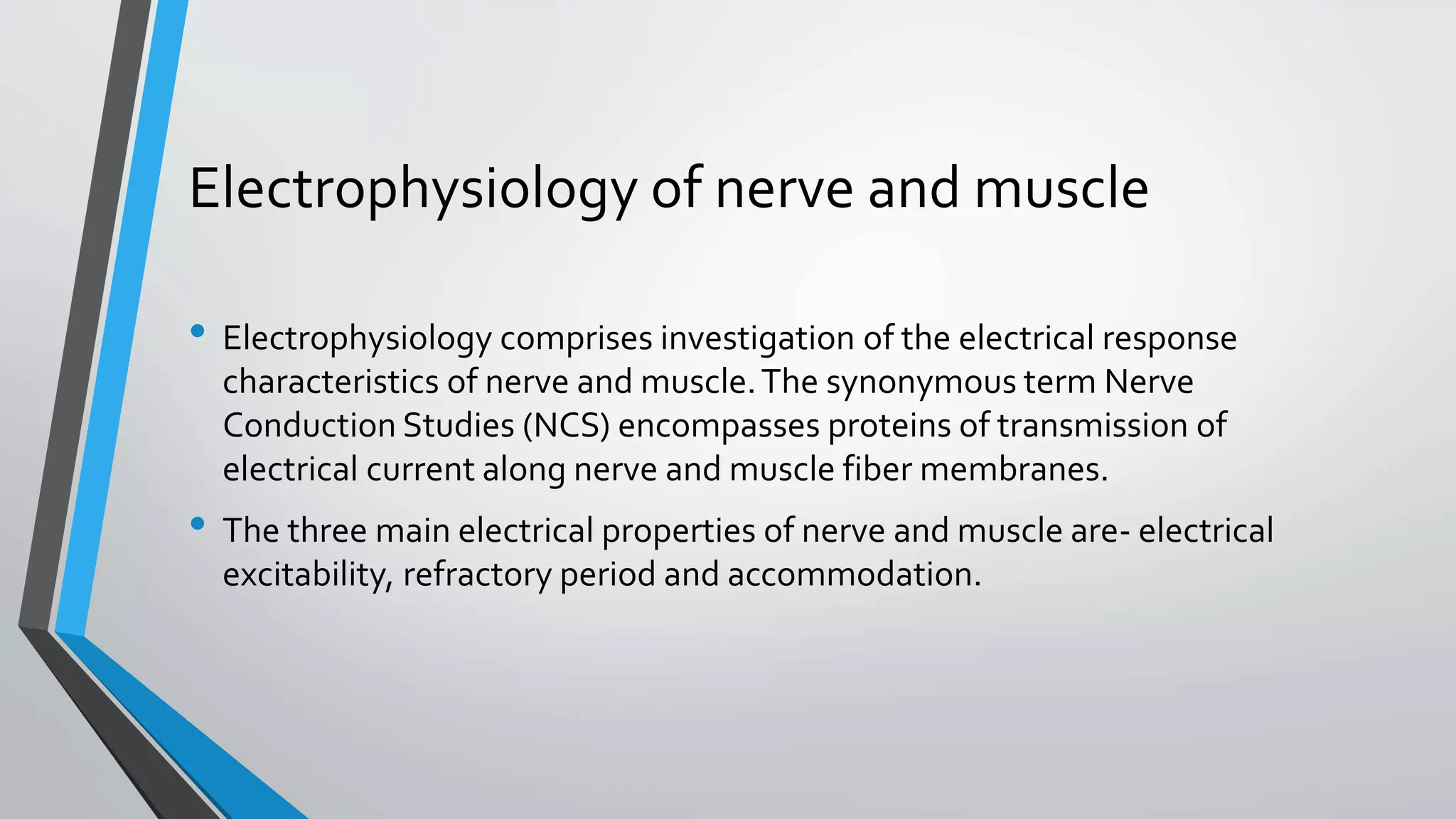 Nerve muscle physiology | PPTX
