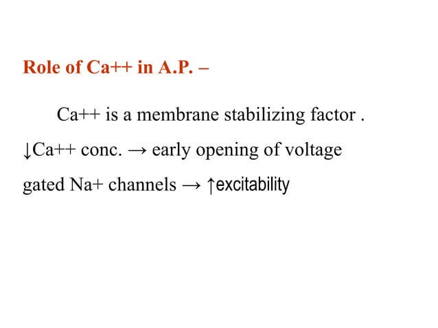 nerve action potential power point presentation | PPT