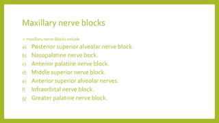 nerve blcks 2.pptx ppsa nasopalatine nerve | PPTX