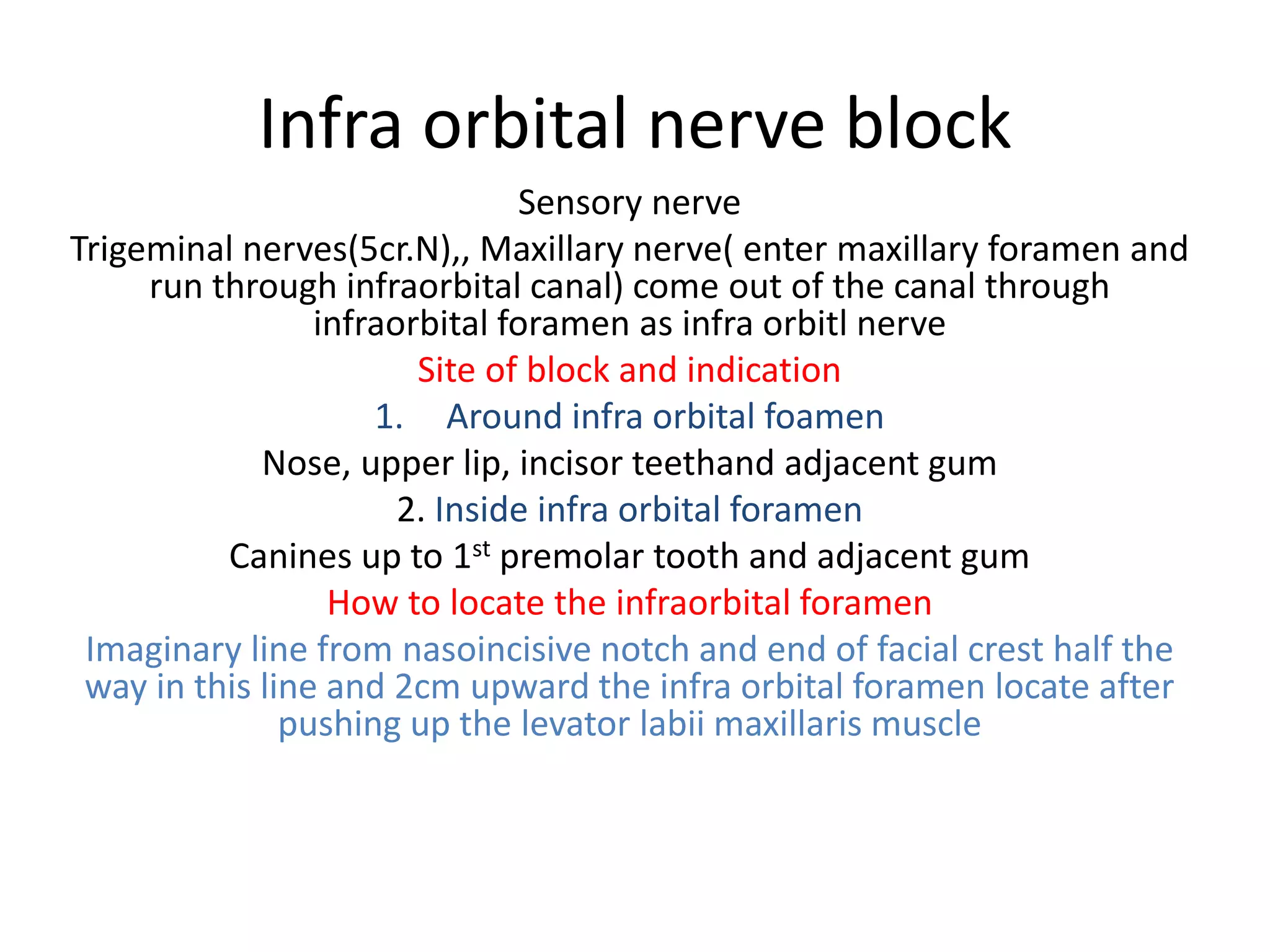NERVE BLOCK IN EQUINE HEAD | PPTX