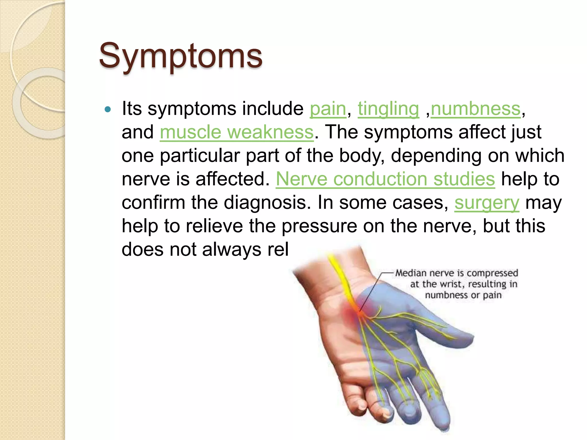 Peripheral Nerve compression syndrome | PPTX