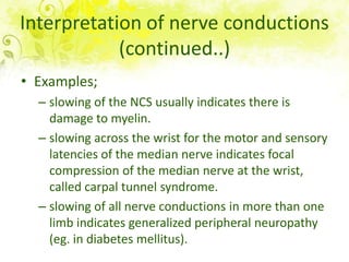 Nerve conduction study | PPTX