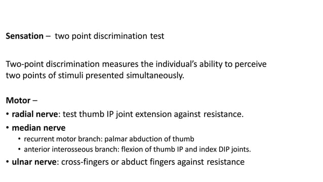 Nerve examination (upper limb and hands) | PPT